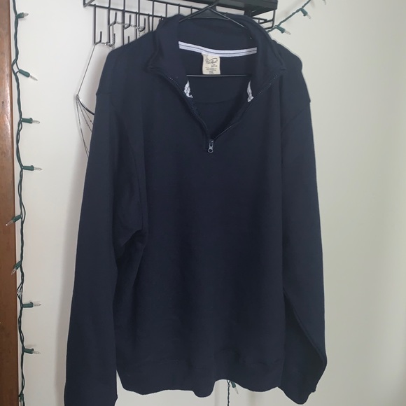 Exist | Tops | Navy Blue 4 Zip Sweatshirt | Poshmark